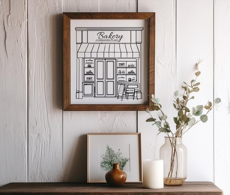 Bakery Storefront SVG: Paris Bake Shop, Vector File for Cafe, Pastry ...