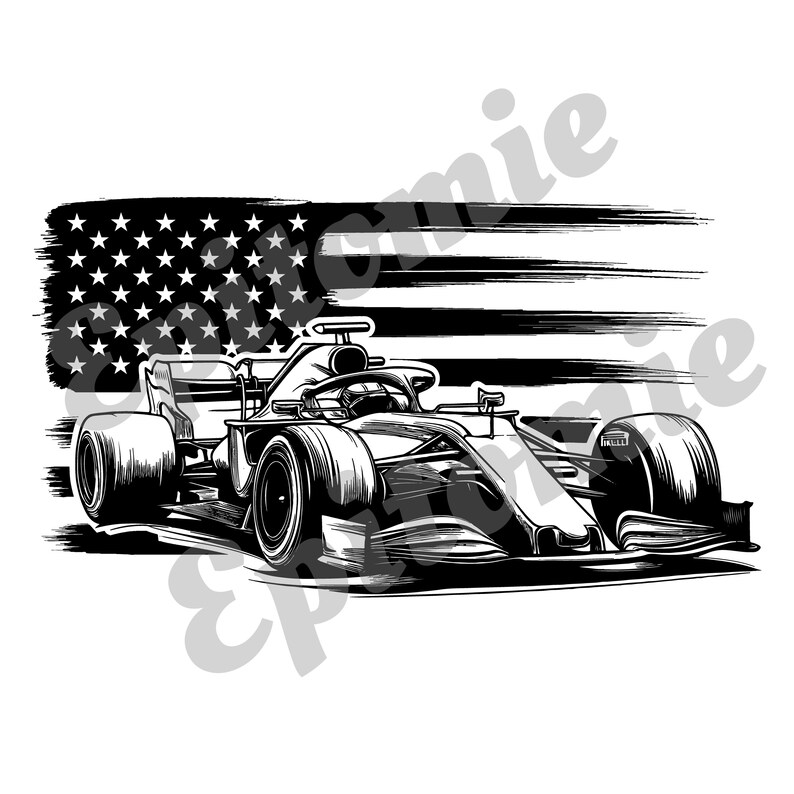 American Race Car SVG, F1 Racing, Formula 1, US Racing Cricut, USA Race ...