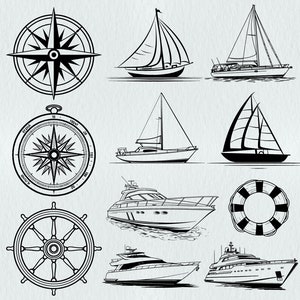Life at Sea SVG: Nautical and Maritime Vector File, Ocean Travel ...