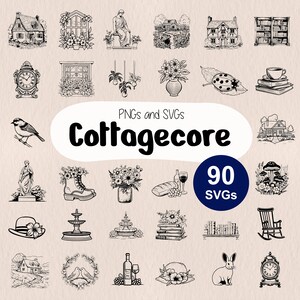 Cottagecore SVG, Cottagecore Lasercut Files, Gardening Cricut Stencil ...