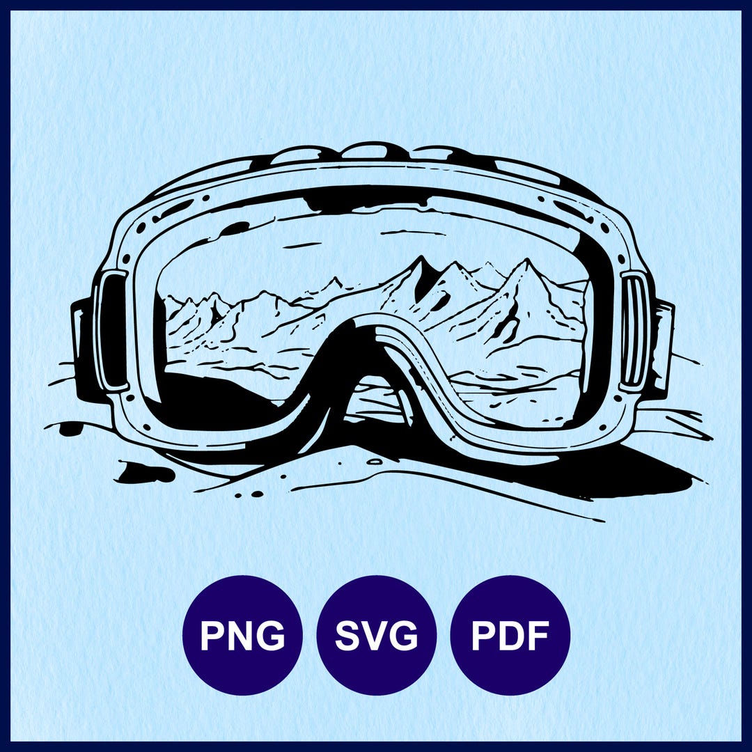 Arctic Explorer Goggles SVG, Mountain Hiker Goggles Cricut, Polar ...