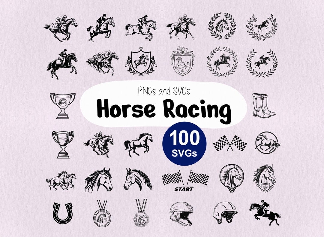 Horse Racing SVG, Horse Riding SVG Files for Cricut, Equestrian Svg ...