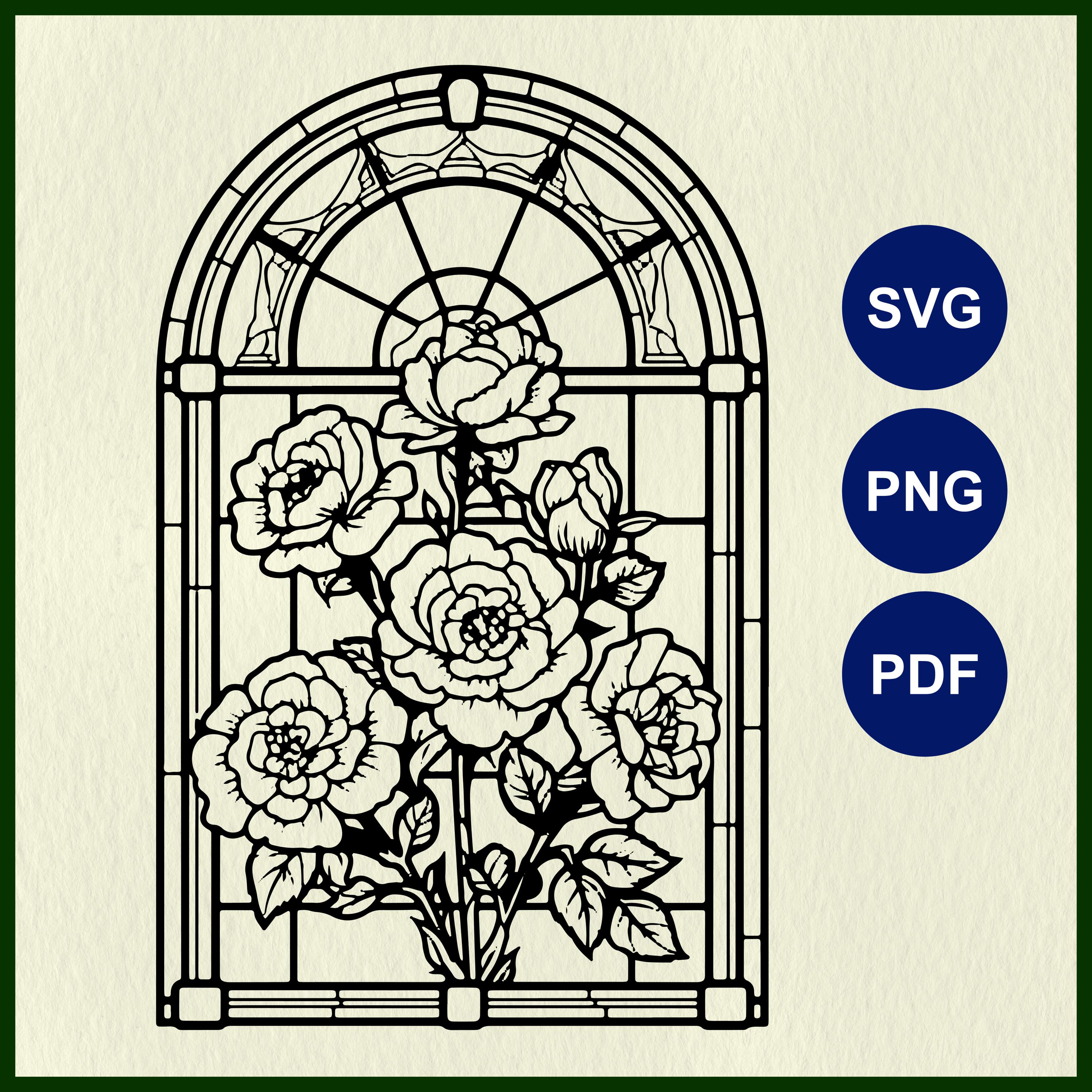 Fairy Tale Window SVG, Flower Window Cricut File, Fairy Tale ...