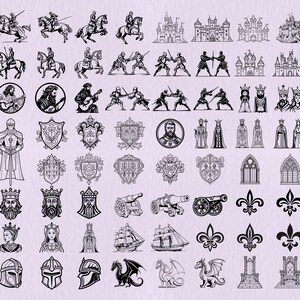 Medieval Knights SVG: Knights Templar, Middle Ages Battle, Chivalry ...