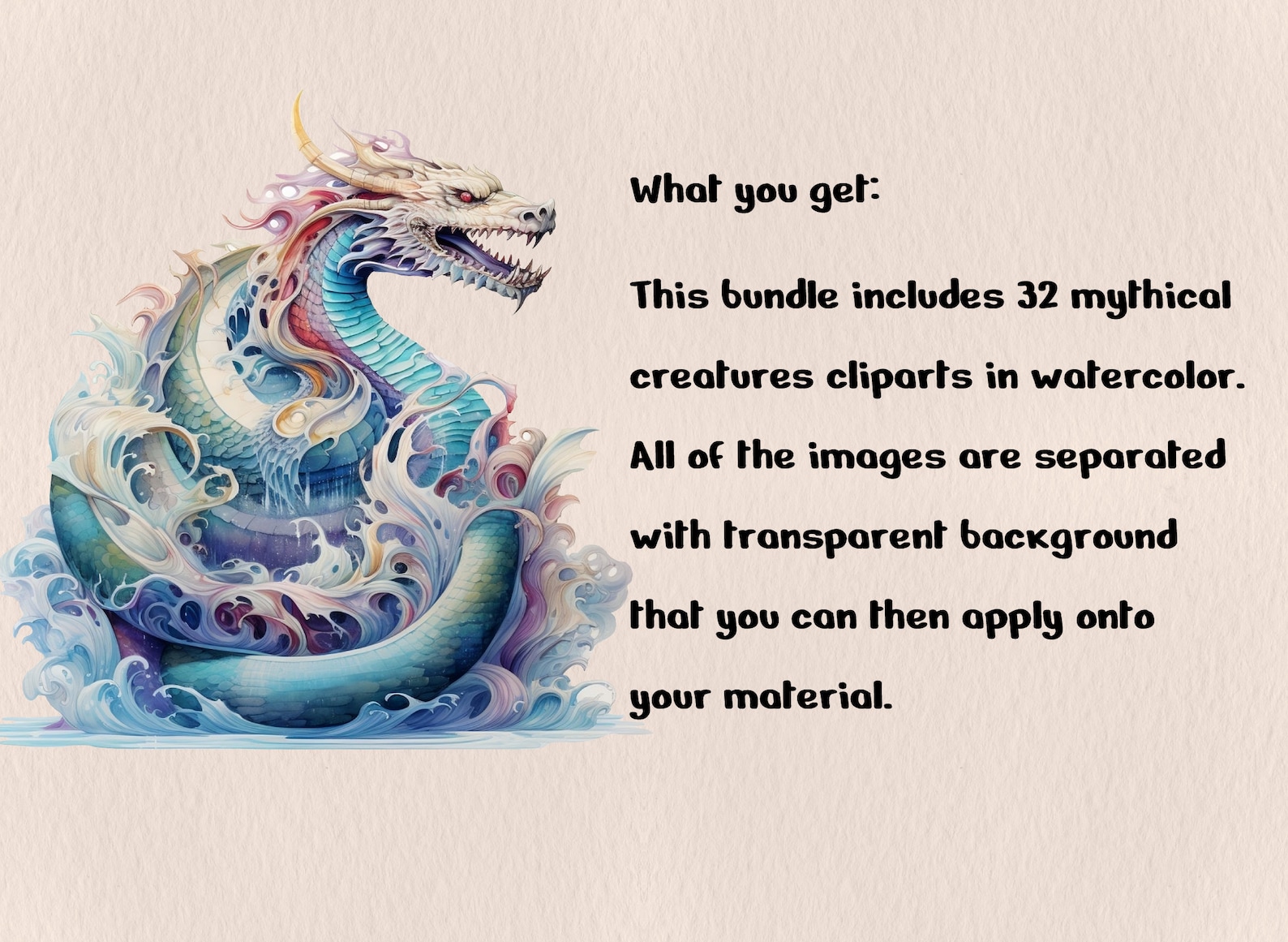 Mythical Creatures Clipart, Fantasy Monsters PNG, Magical Creatures ...