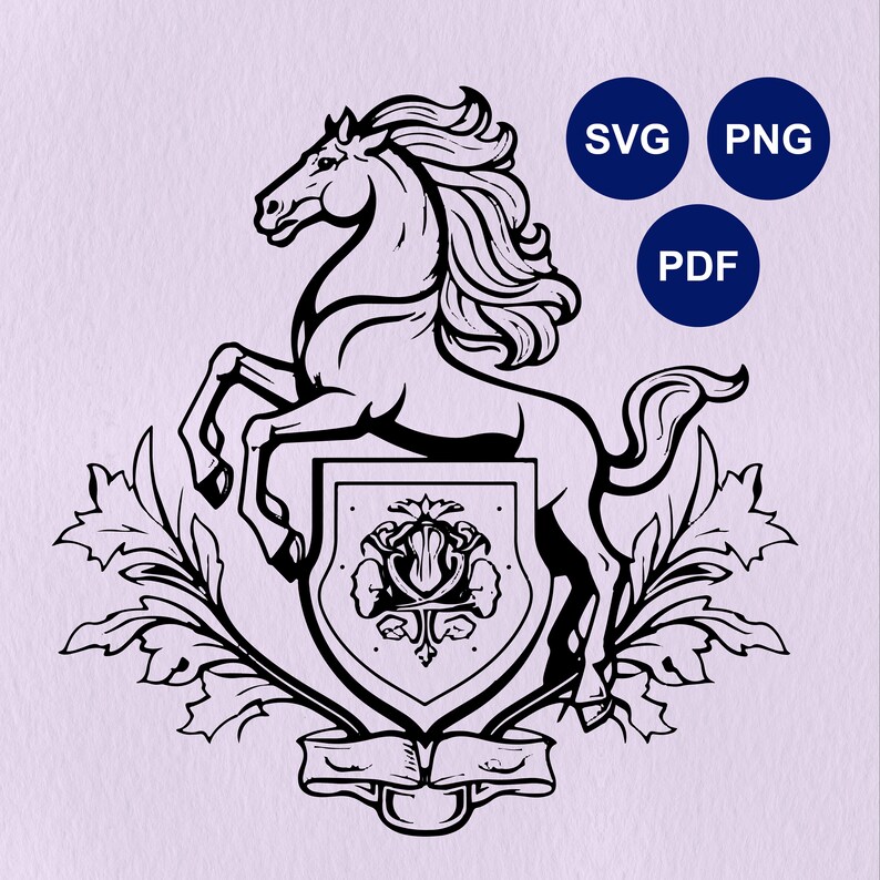 Horse Racing Award SVG, Equestrian Crest Cricut, Show Jumping Stencil ...