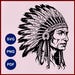 Native Chieftain SVG: Indian American Chief Clipart, Tribal Chief ...