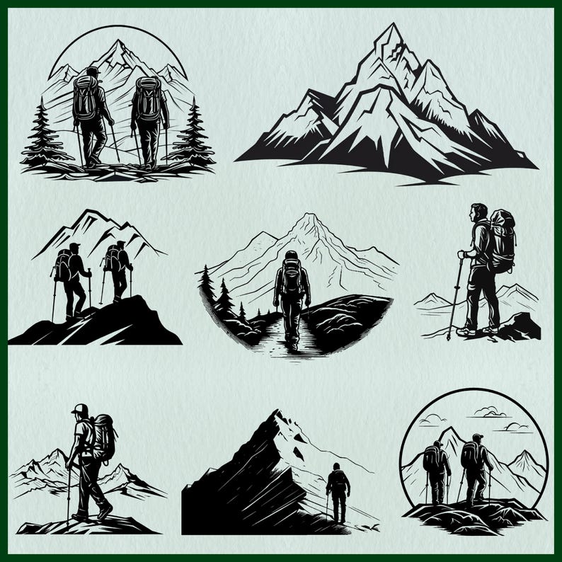 Outdoor Adventure SVG Bundle: Camping, Hiking & Nature Cut Files - Etsy