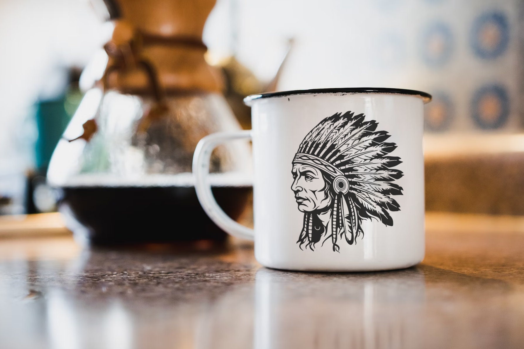 Native Chieftain SVG, Indian American Chief Cricut SVG, Native American ...