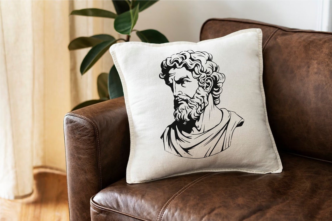 Antique Sculpture SVG, Socrates SVG, Greek Philosopher Cricut, Roman ...