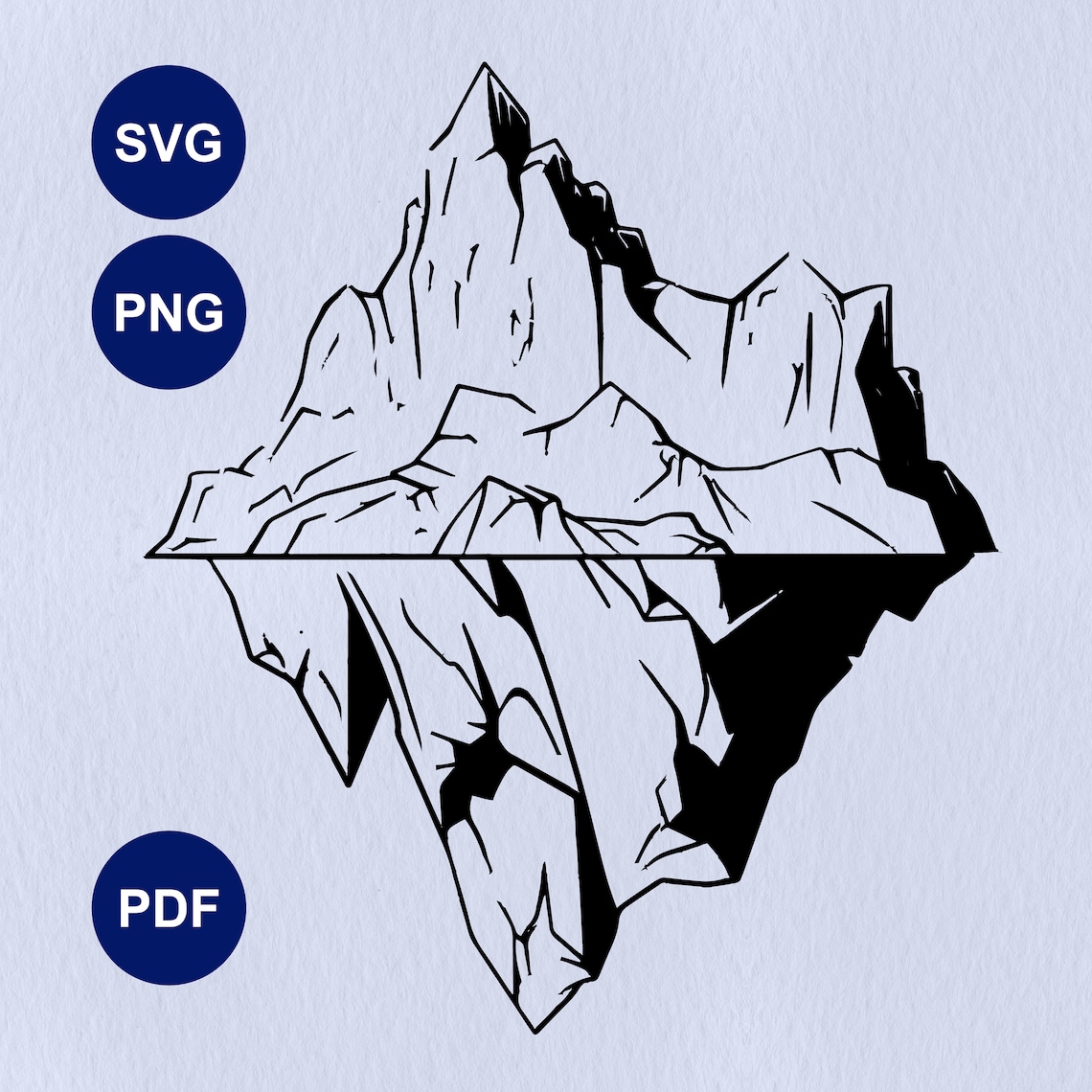 Iceberg SVG, Arctic Tundra SVG Cricut, Antarctica SVG Stencil, North ...