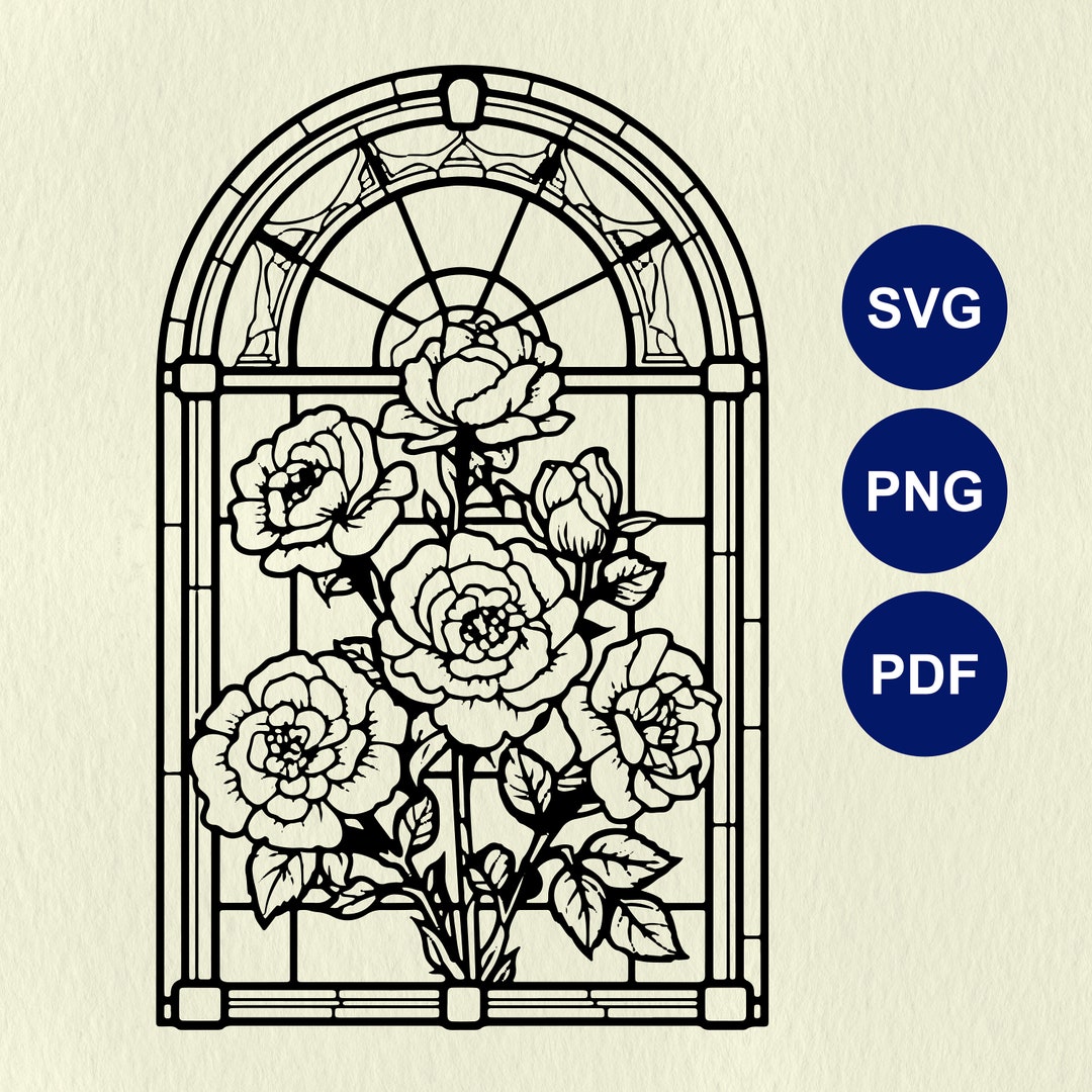 Fairy Tale Window SVG, Flower Window Cricut File, Fairy Tale ...