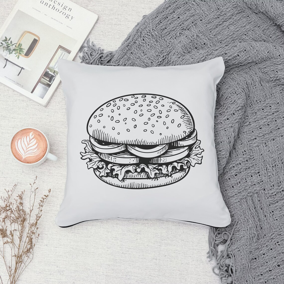 Hamburger SVG, Cheese Burger SVG Cricut, Big Mac Stencil, Fast Food ...