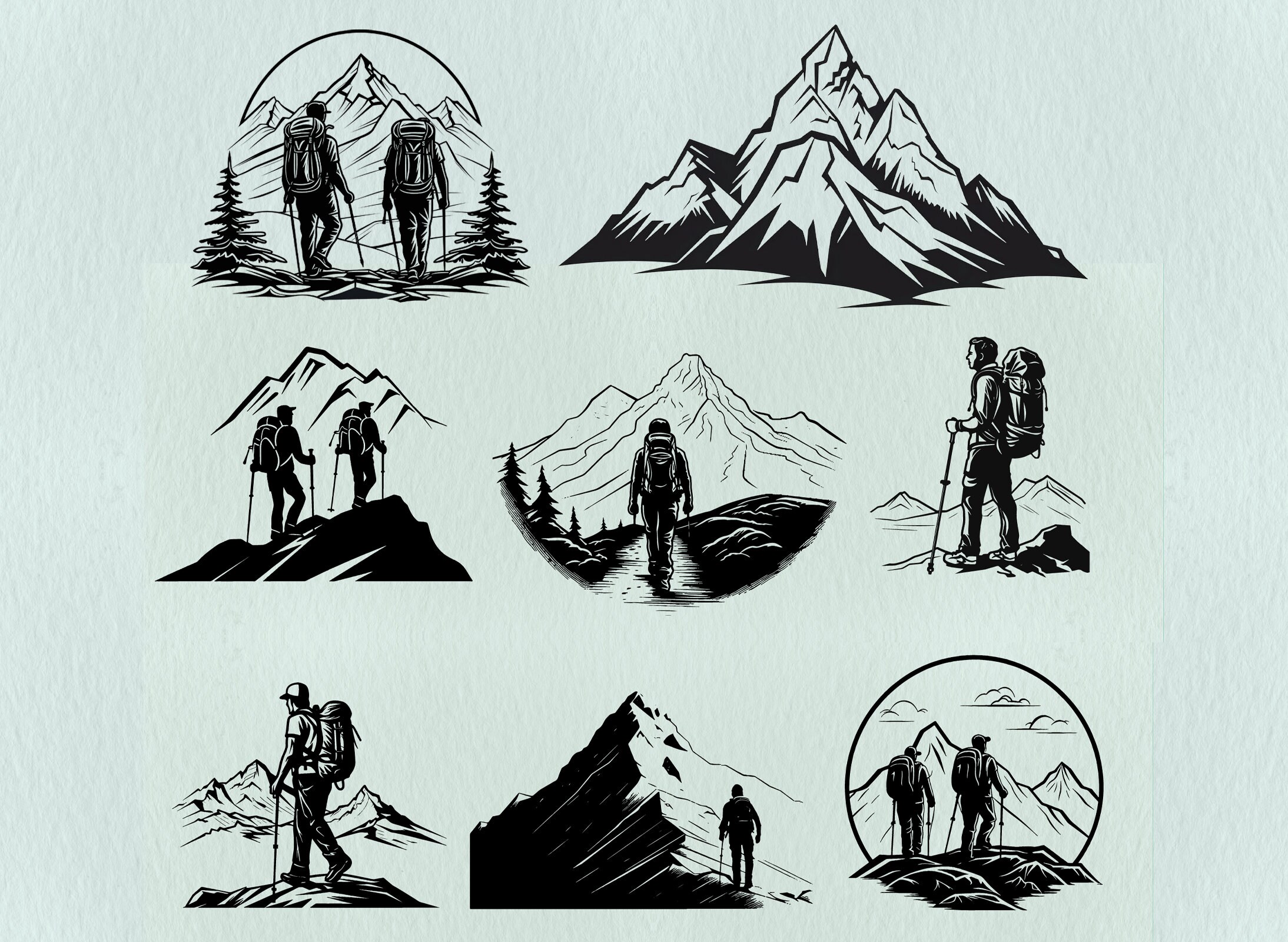Hiking SVG Bundle, Hiking SVG Cut Files, Hiking Svg Design, Camping ...