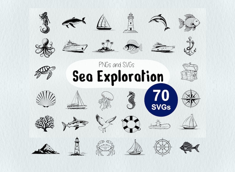 70 Sea Travel SVG Cricut, Ocean Going Laser Cut Vector, Sailing Svg ...