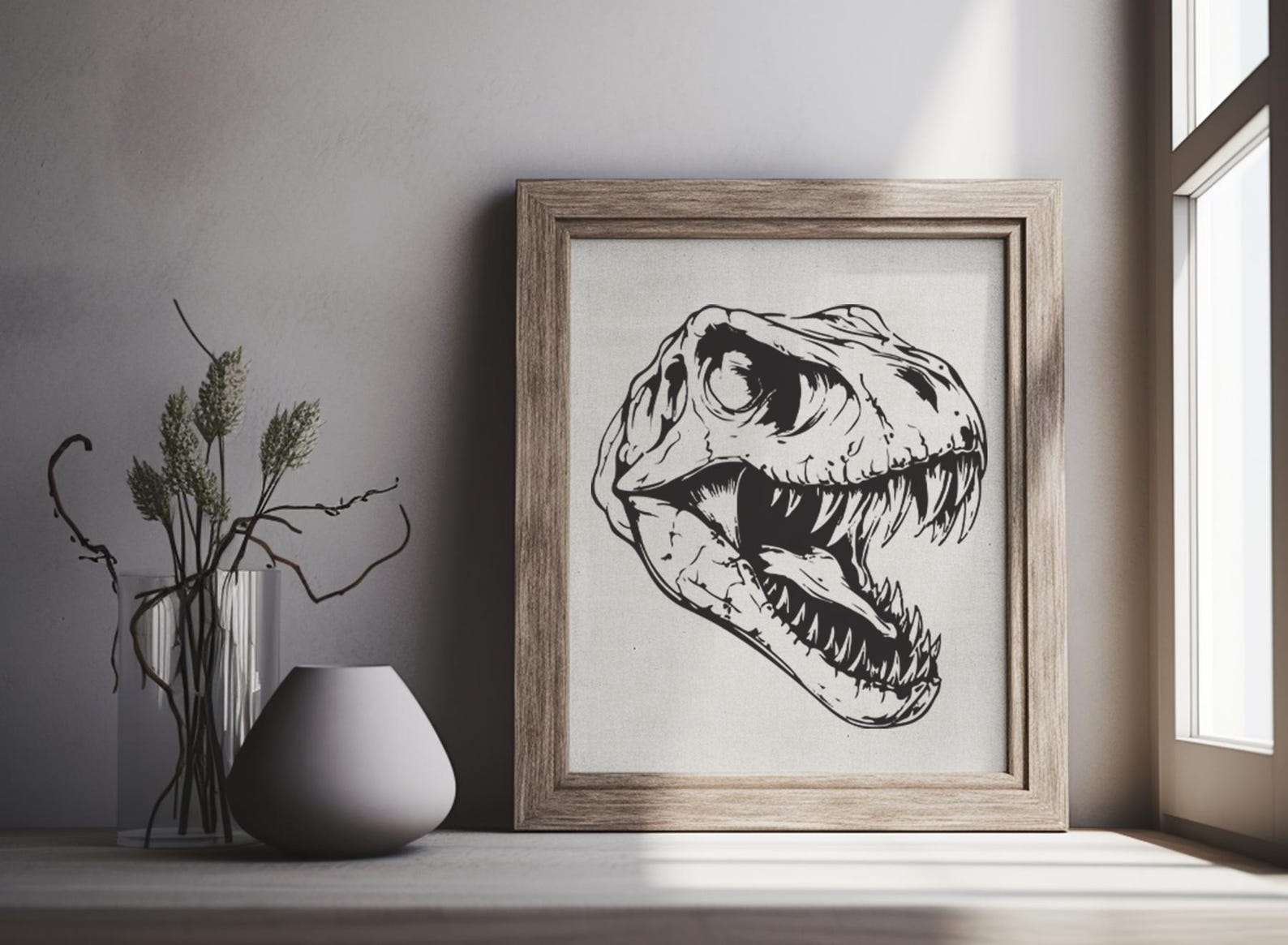 Dinosaur Fossils SVG: Prehistoric Bones Vector File, Museum Jurassic ...