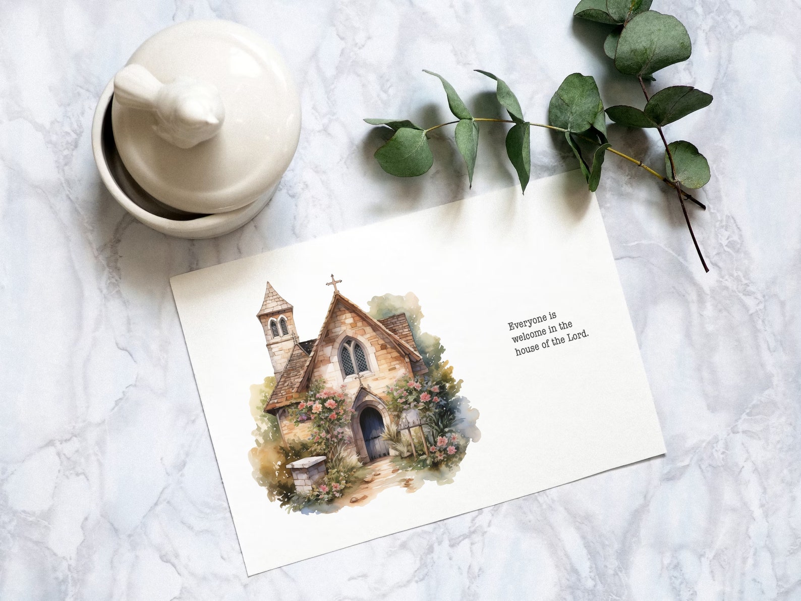 Little Church Clipart: Countryside Church PNG, Rustic Cottagecore ...