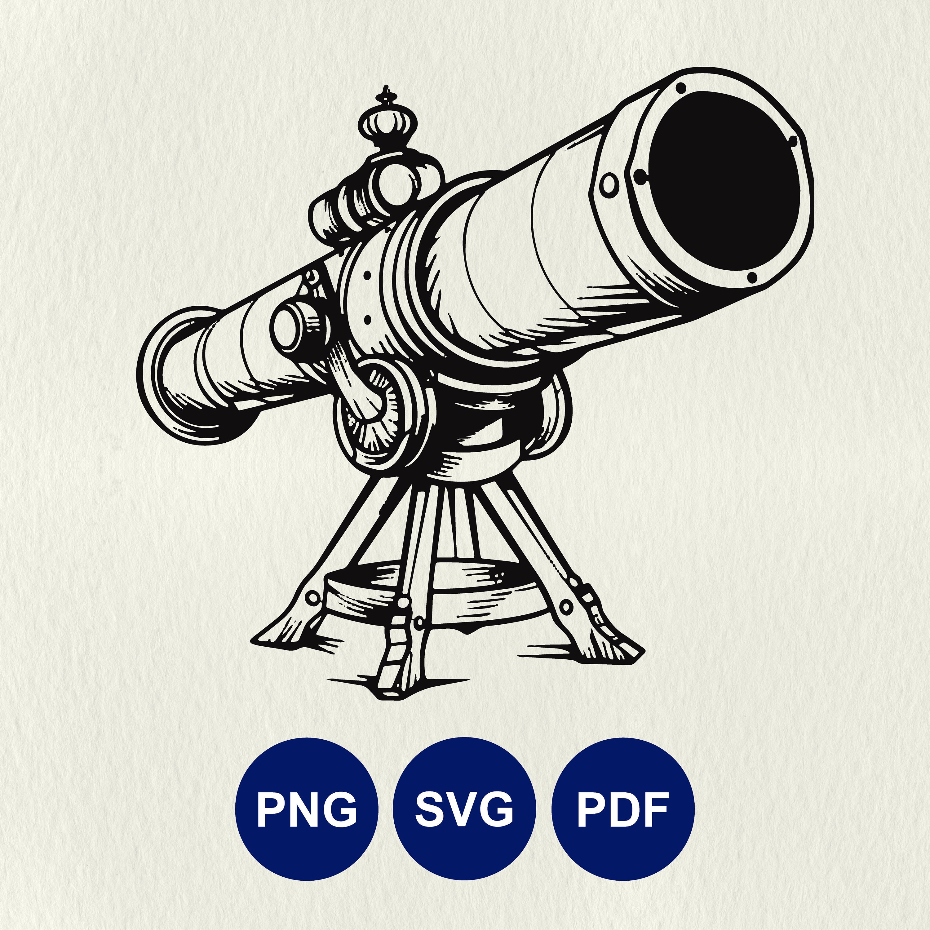 Telescope SVG, Nautical Telescope Cricut, Maritime Telescope Stencil ...