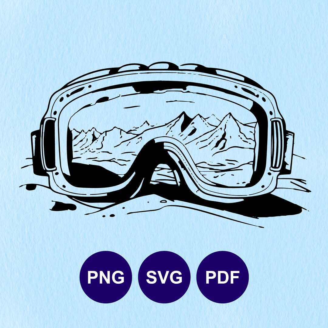 Arctic Explorer Goggles SVG, Mountain Hiker Goggles Cricut, Polar ...