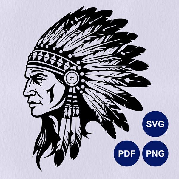 Native Indian Stencil - Etsy