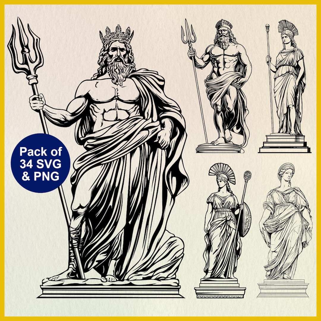 High Quality Greek God SVG | Ancient Gods and Goddess | Marble ...