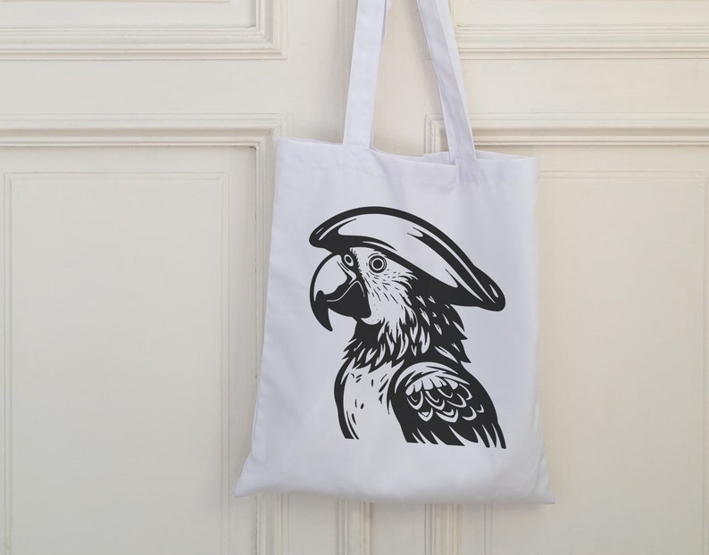 Pirate Parrot SVG, Pirate Parrot Cricut, Pirate Parrot Stencil, Pirate ...