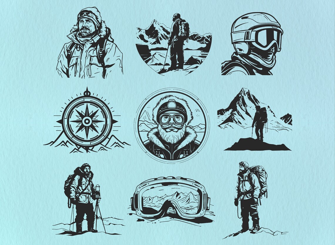 Arctic Tundra SVG, Ice Cave SVG Cricut, Antarctica Stencil, North Pole ...