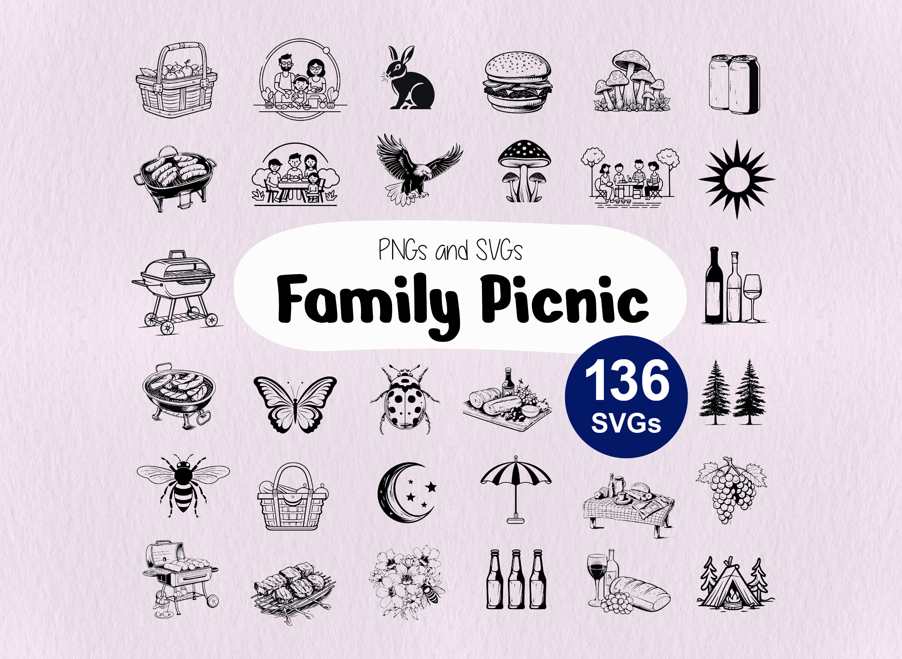 Family Picnic SVG, Family Outings SVG Cricut, Family Camping SVG ...