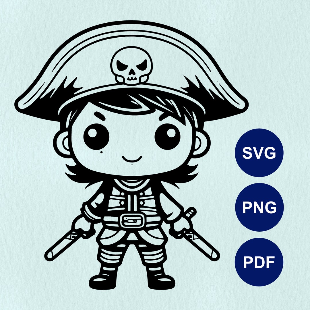 Kid Pirate SVG, Baby Pirate Cricut, Little Pirate Lasercut, Kid Pirate ...