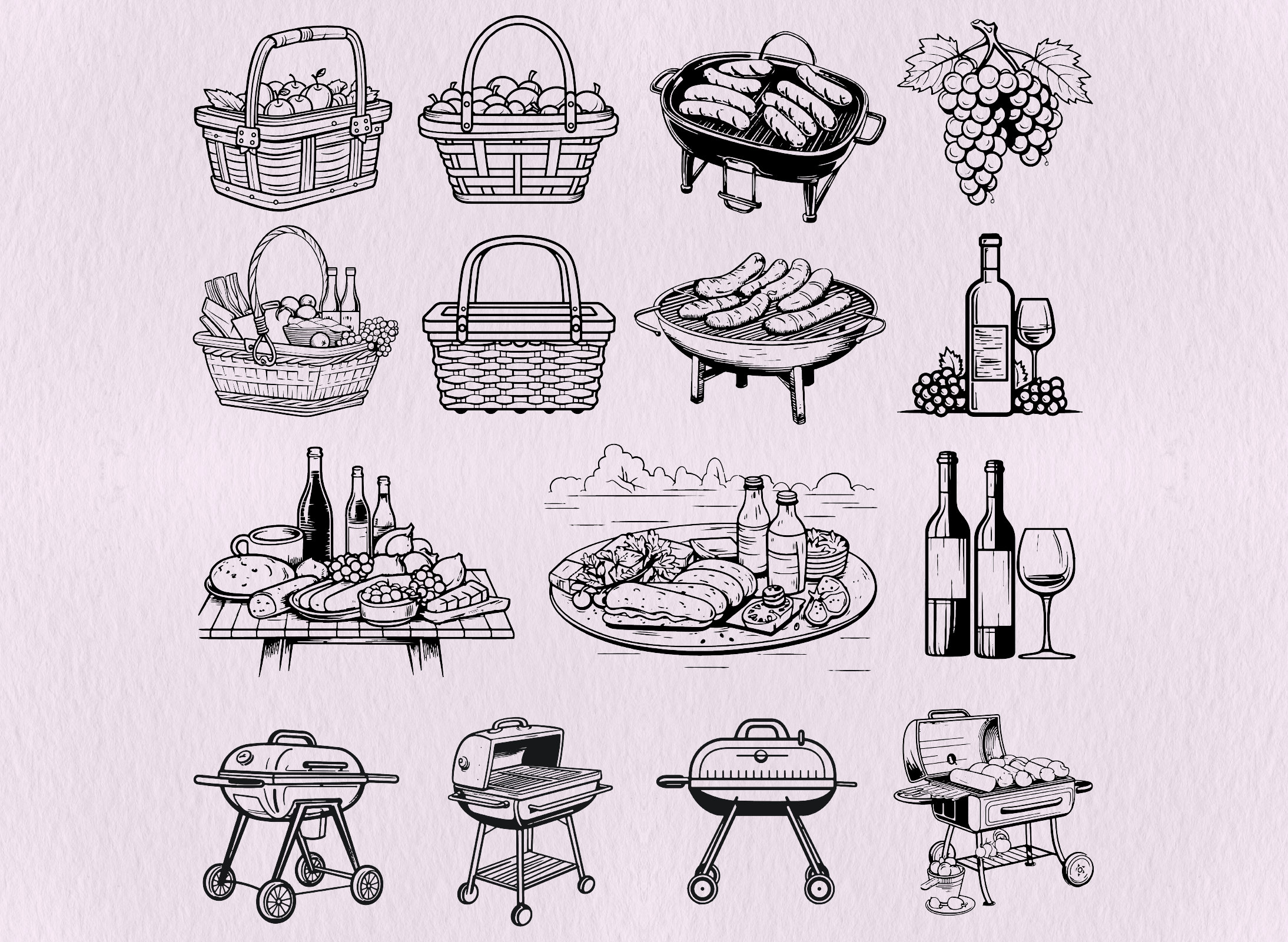 136 Picnic Party SVG Camping Party SVG Cricut BBQ Party Svg - Etsy