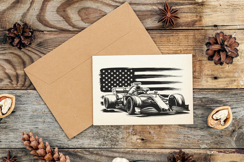 American Race Car SVG, F1 Racing, Formula 1, US Racing Cricut, USA Race ...
