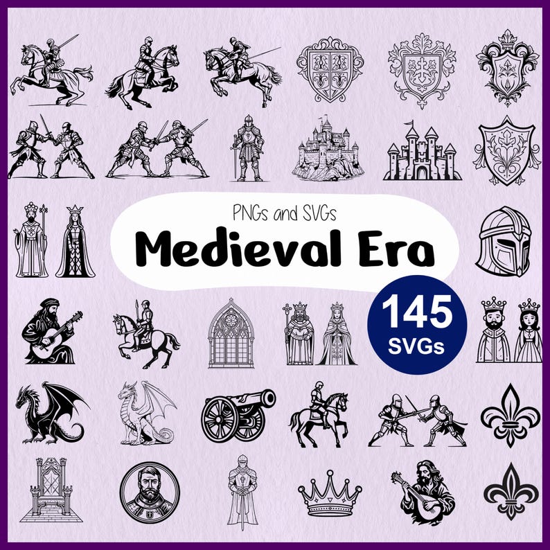 Medieval SVG | Middle Ages SVG | Medieval Knight | Fantasy History ...
