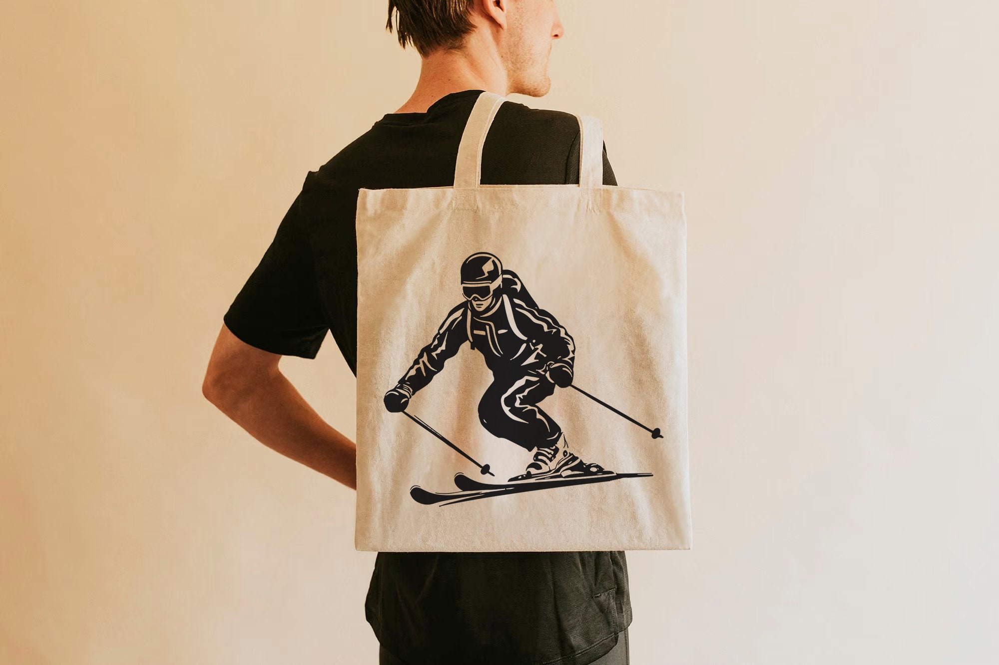 Snow Skiing SVG, Skiing Cricut, Winter Sport Lasercut, Mountain Skiing ...