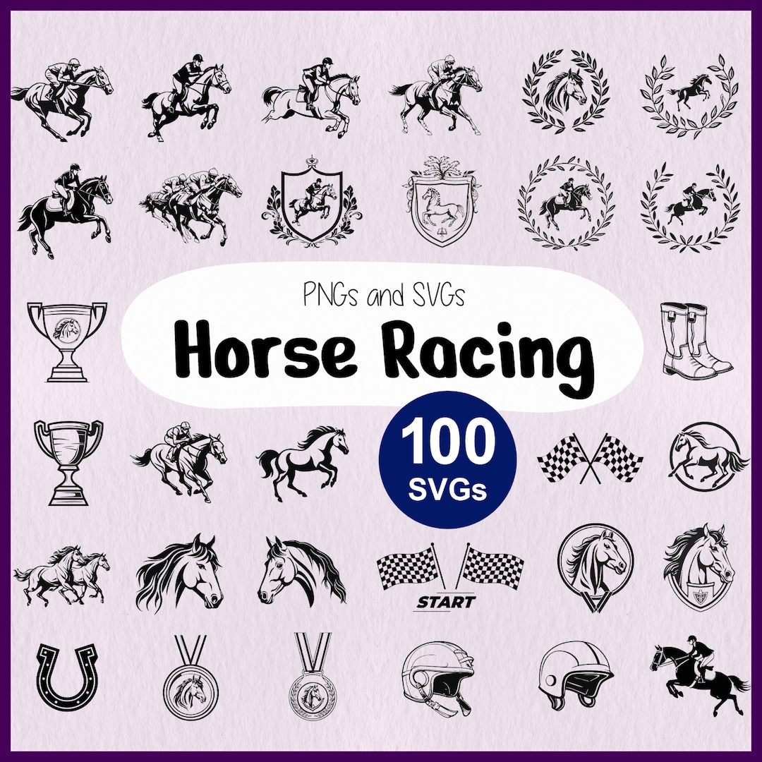 Horse Racing SVG, Horse Riding SVG Cricut, Equestrian Svg Design, Race ...