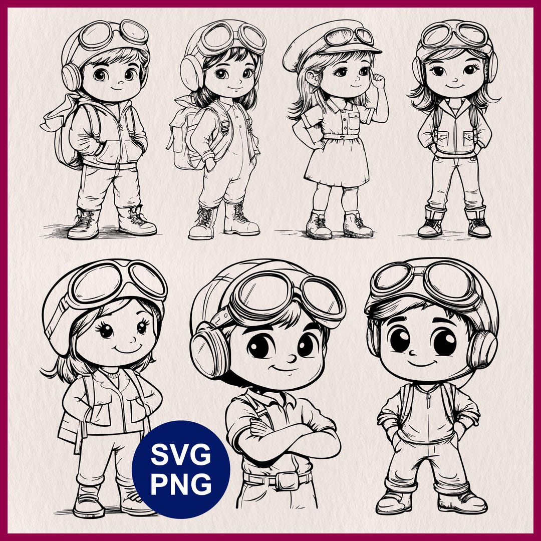 Kid Explorer SVG | Little Boy & Little Girl Adventurer | Children ...