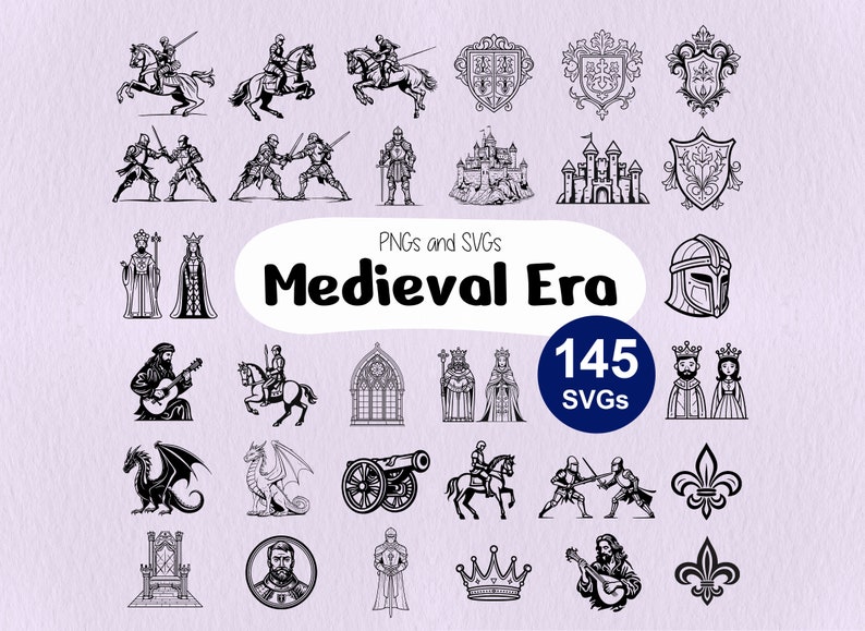 Medieval Knight SVG, Middle Ages Knight Cricut, Cavalry Lasercut ...