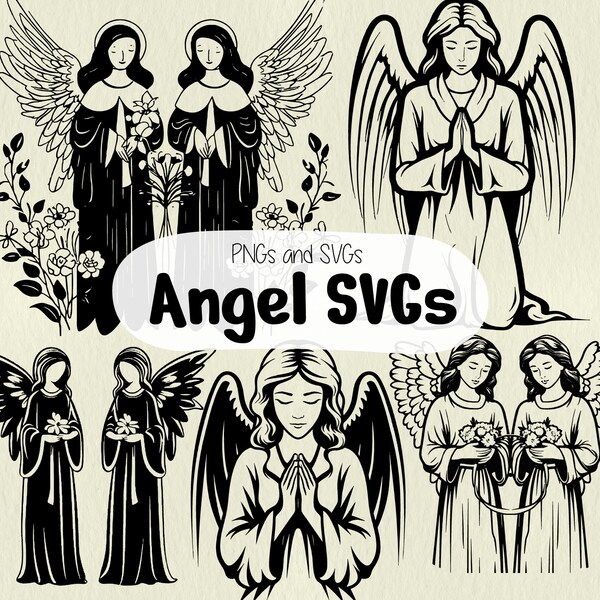 Angel Svg - Etsy