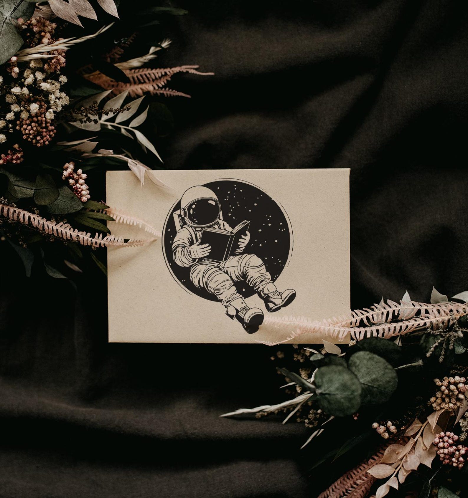 Astronaut Reading SVG, Astronaut Relaxing Cricut, Astronaut Chilling ...