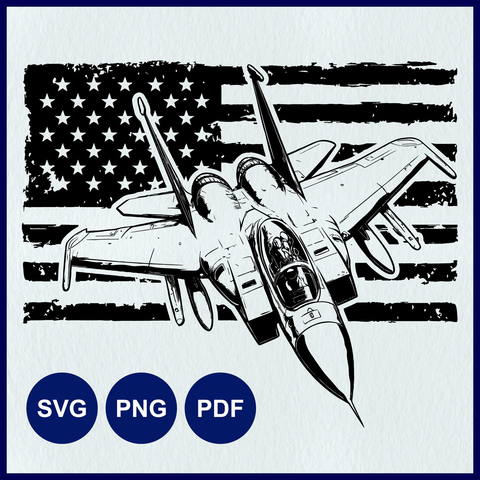 Fighter Jet With American Flag SVG | US Air Force, Military Airplane ...