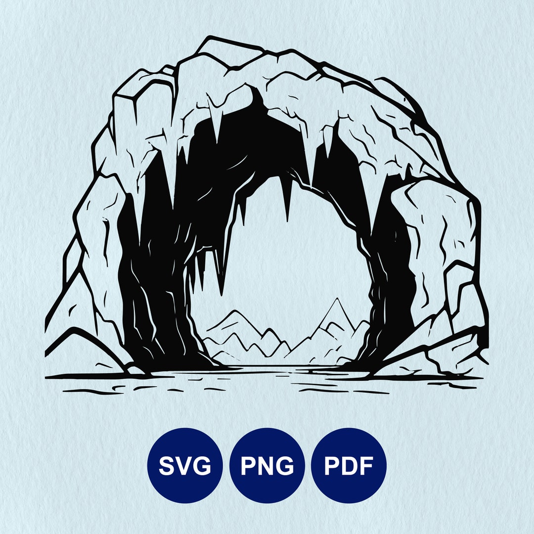Arctic Tundra SVG, Ice Cave SVG Cricut, Antarctica SVG Stencil, North ...