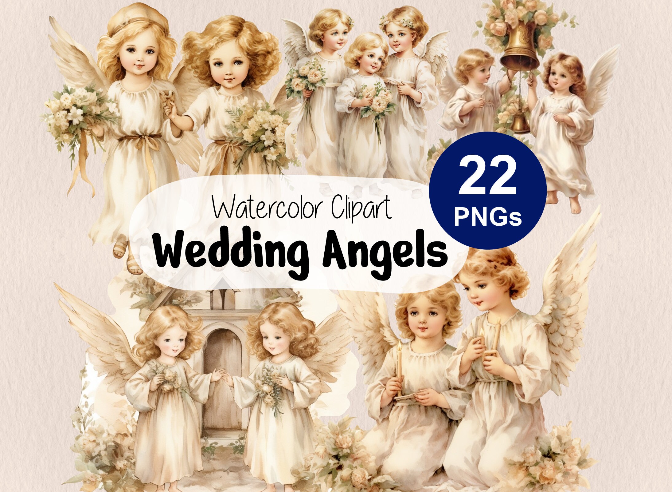 Wedding Angel Clipart, Angel Wedding Decor, Church Wedding Decoration ...