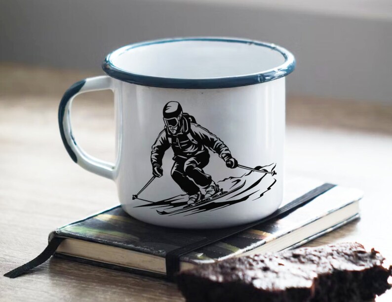 Snow Skiing SVG, Skiing Cricut, Winter Sport Lasercut, Mountain Skiing ...