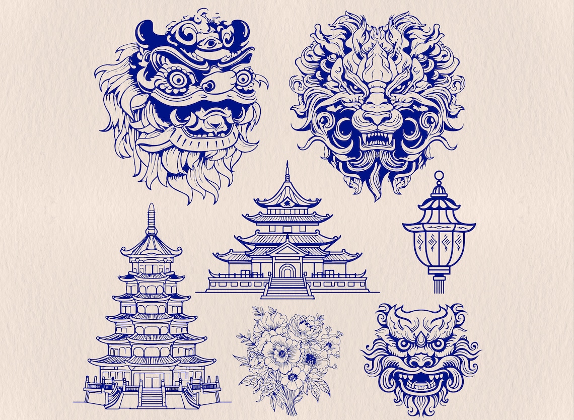 Chinese New Year SVG Bundle, Chinese SVG Cricut, Year of the Dragon Svg ...