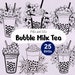 Bubble Milk Tea SVG, Boba Milk Tea Cricut, Bubble Tea Lasercut, Milk ...