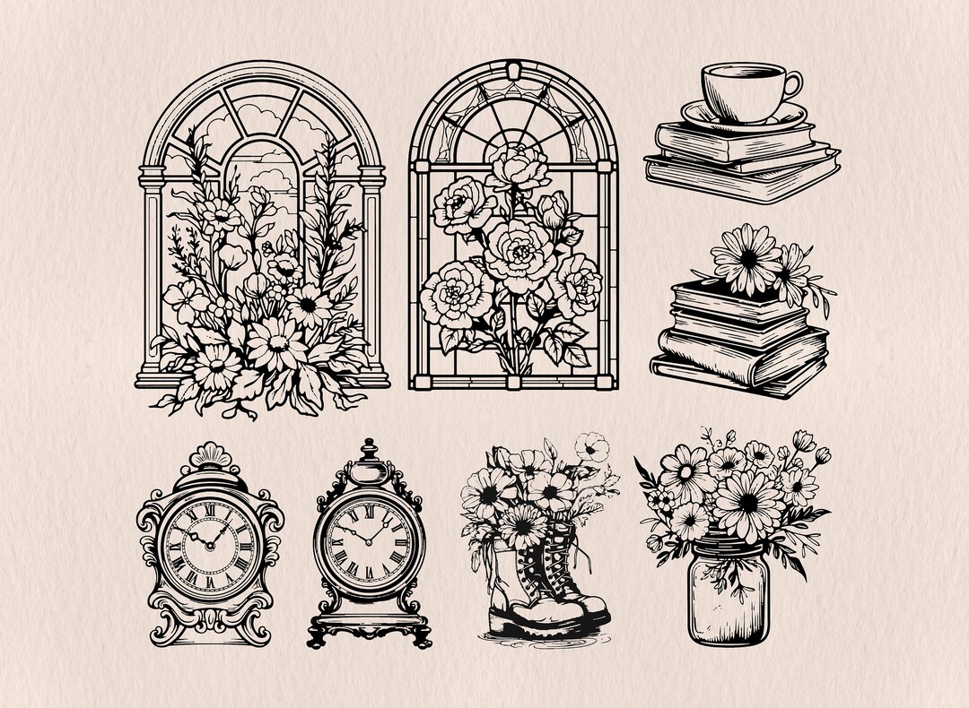 Cottage Aesthetic SVG Bundle, Countryside SVG Files for Cricut, English ...