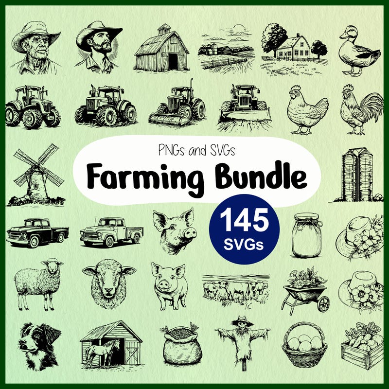 Farm Svg - Etsy