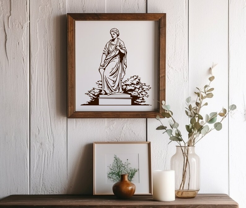 Antique Sculpture SVG, Greek Statue SVG Cricut, Roman Statue Lasercut ...