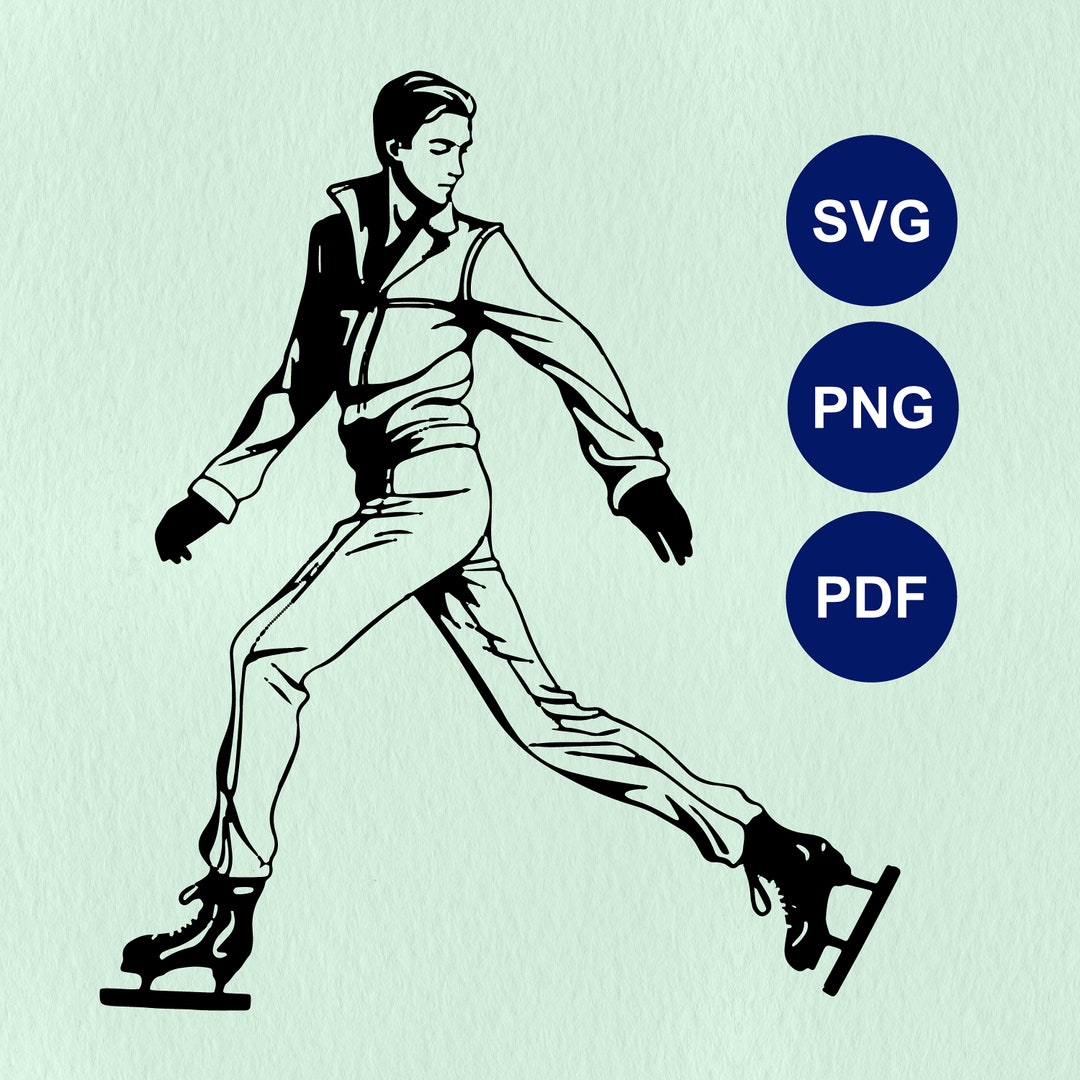 Figure Skating SVG, Ice Skating SVG Cricut, Figure Skater Lasercut ...