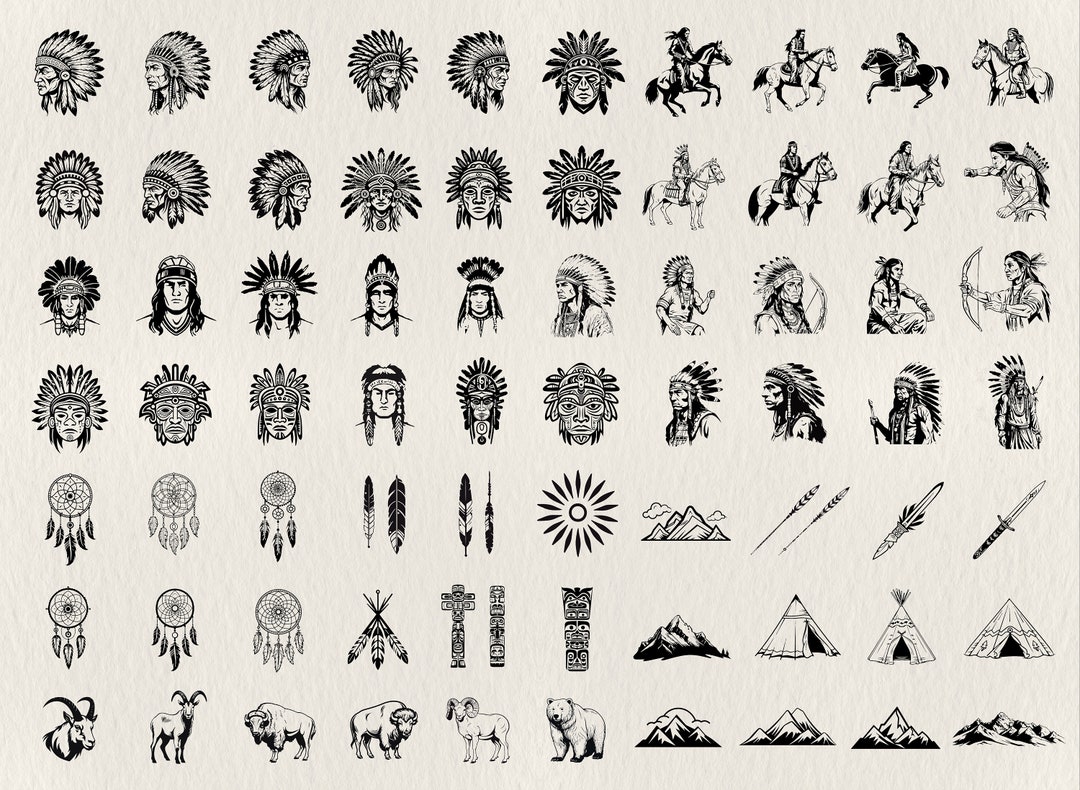 108 American Native SVG, American Tribe SVG Cricut, Native Indian SVG ...