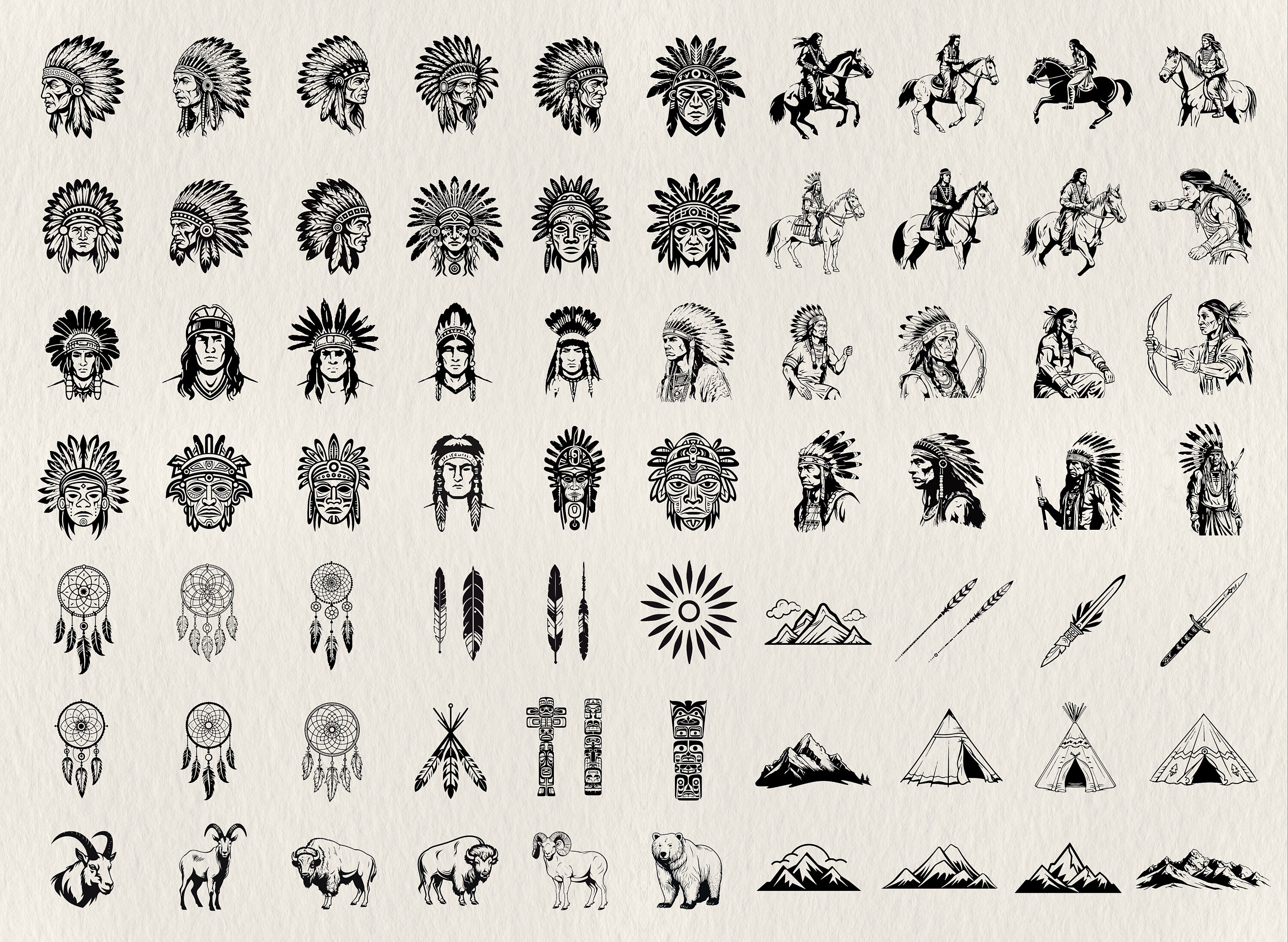 Native American Petroglyphs Printable